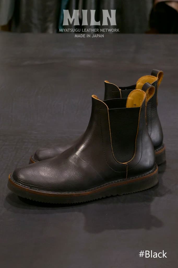 【予約販売】MILN サイドゴアブーツ｜革販売のミヤツグ - 皮革専門卸の直営オンラインストア