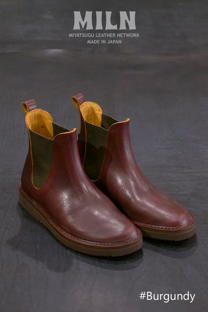 【予約販売】MILN サイドゴアブーツ｜革販売のミヤツグ - 皮革専門卸の直営オンラインストア